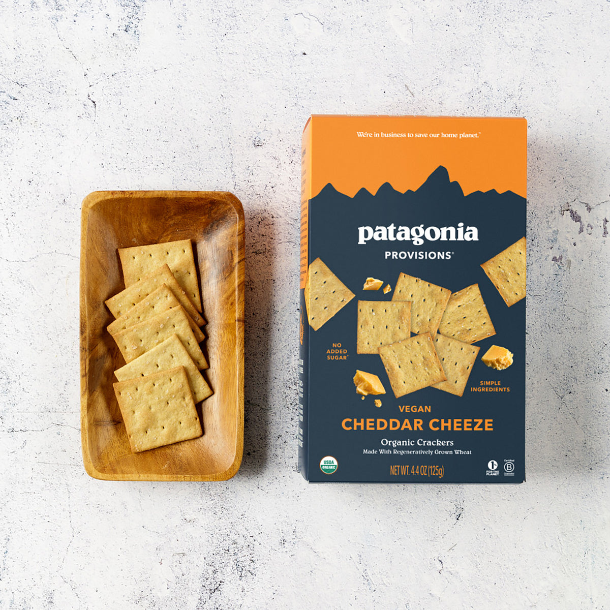 Organic Vegan Cheddar Cheeze Crackers | Patagonia Provisions